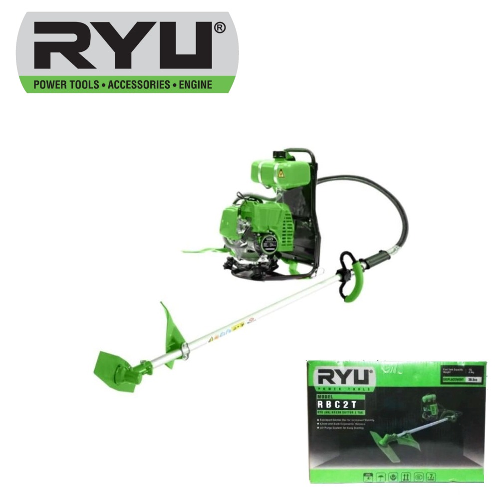 RYU Mesin Potong RBC2T Brush Cutter Rumput 2 Tak Gendong RBC 2T