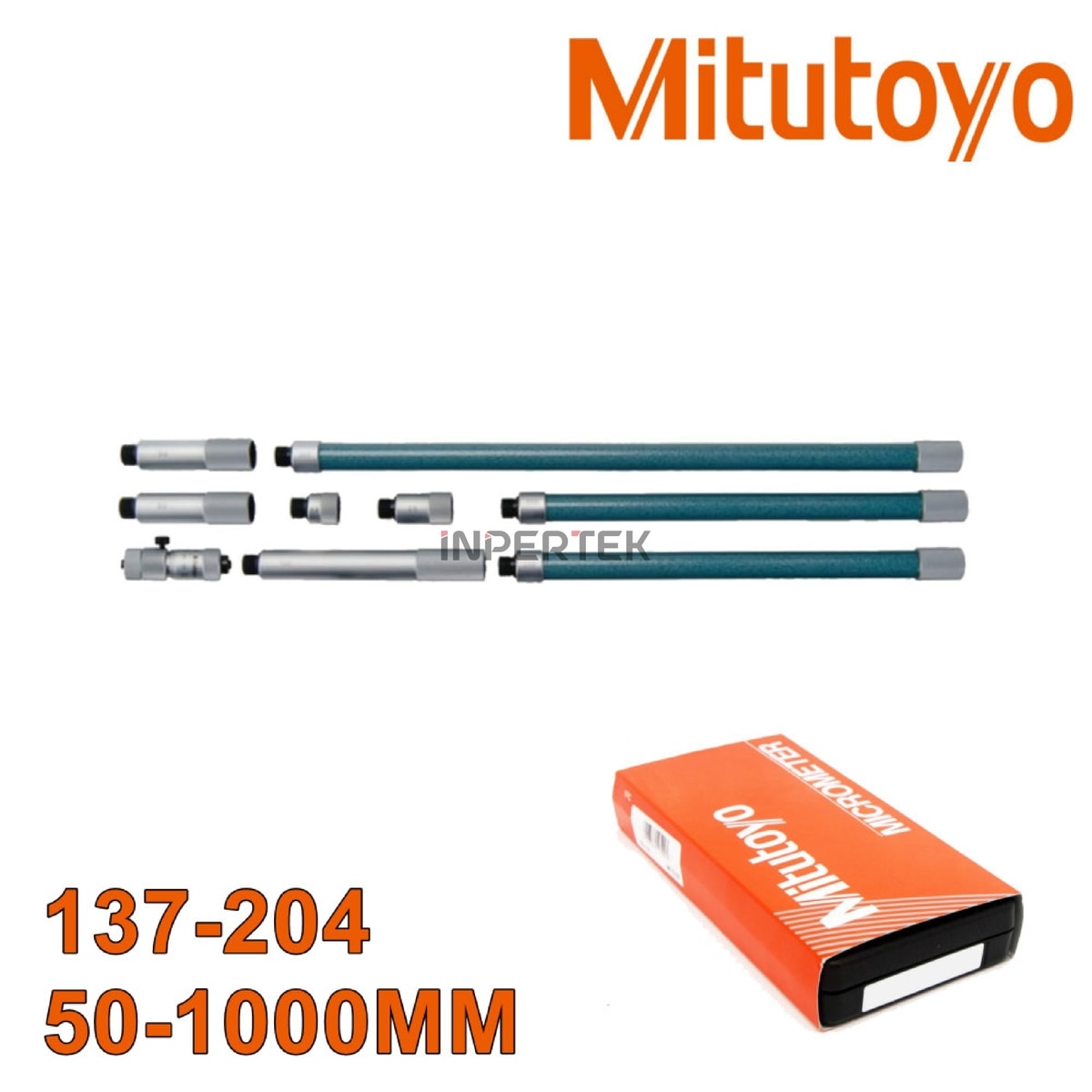 Micrometer 50-1000 MITUTOYO 137-204 Micro Meter Set Tubular Mikrometer ...