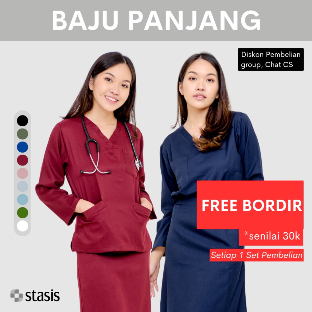 Baju Scrub Lengan Panjang Home of Stasis